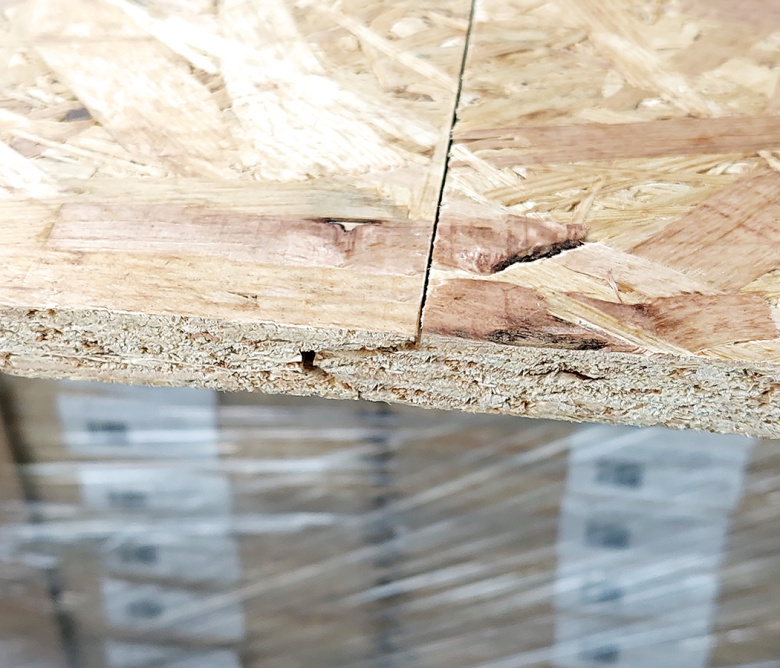 Płyta | OSB LOFT 18 Pióro-wpust - 300 x 1220 mm - 3 sztuki - 1,08 m2 paczka | Producent domków ...